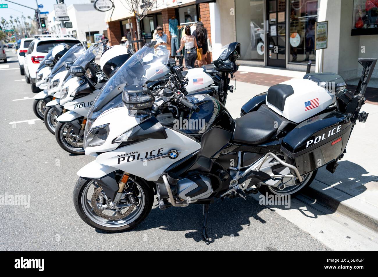 Long Beach, California USA - March 31, 2021: tustin police BMW R 1250 ...