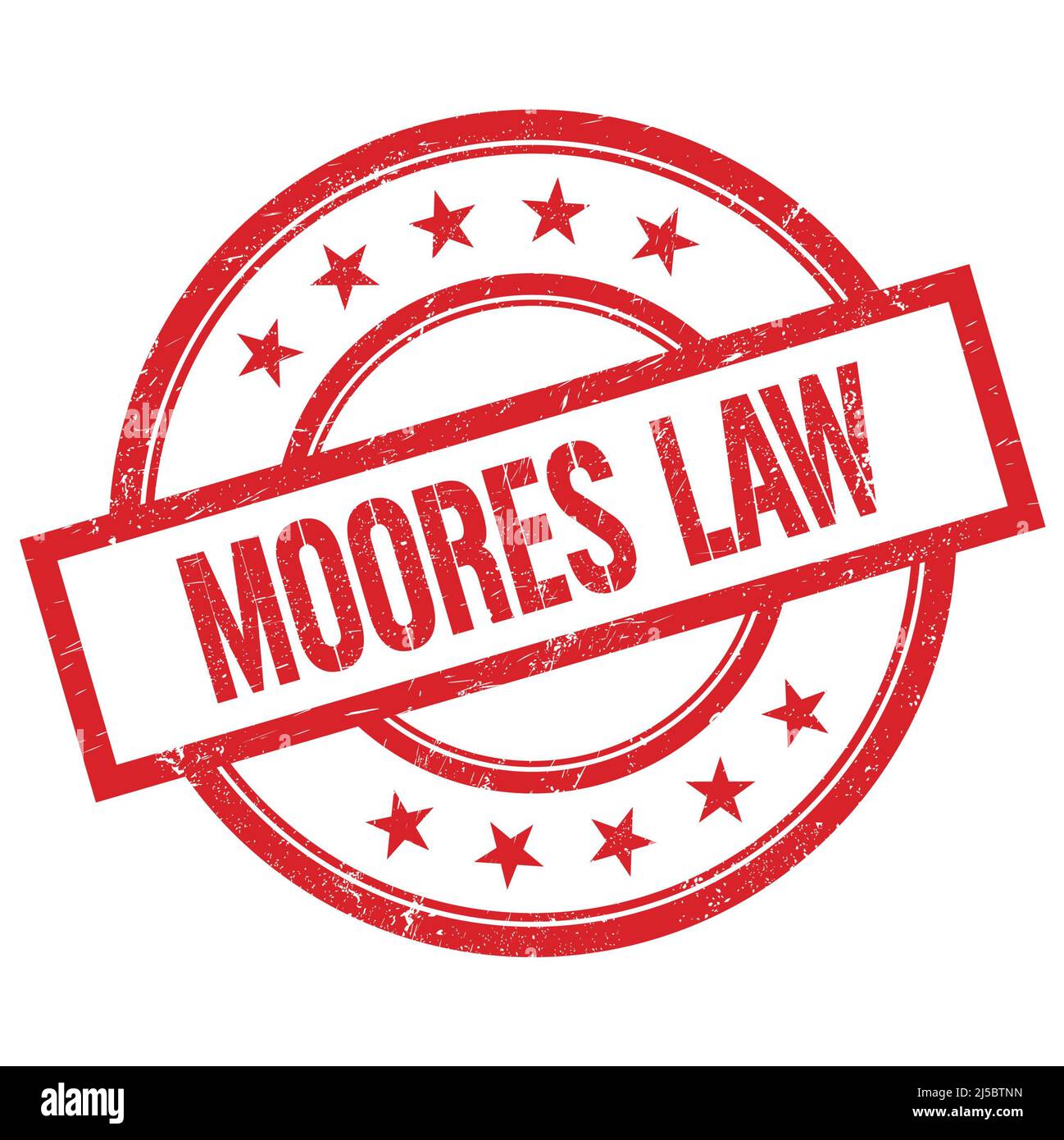 MOORES LAW text written on red round vintage rubber stamp Stock Photo ...