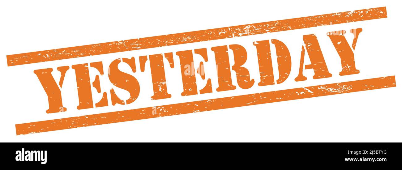 Yesterday stamp hi-res stock photography and images - Alamy