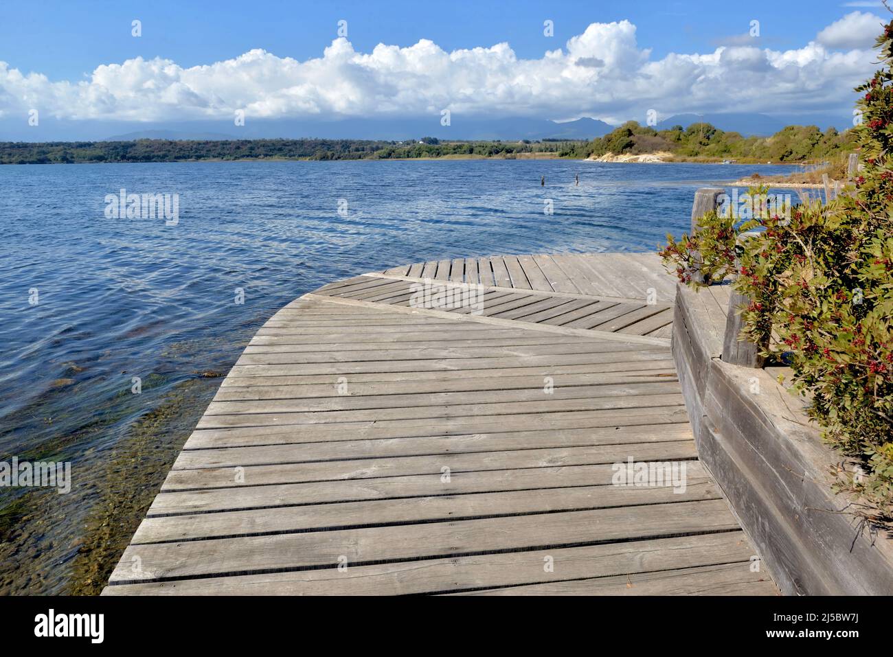 Wooden footbridge over water hi-res stock photography and images - Alamy