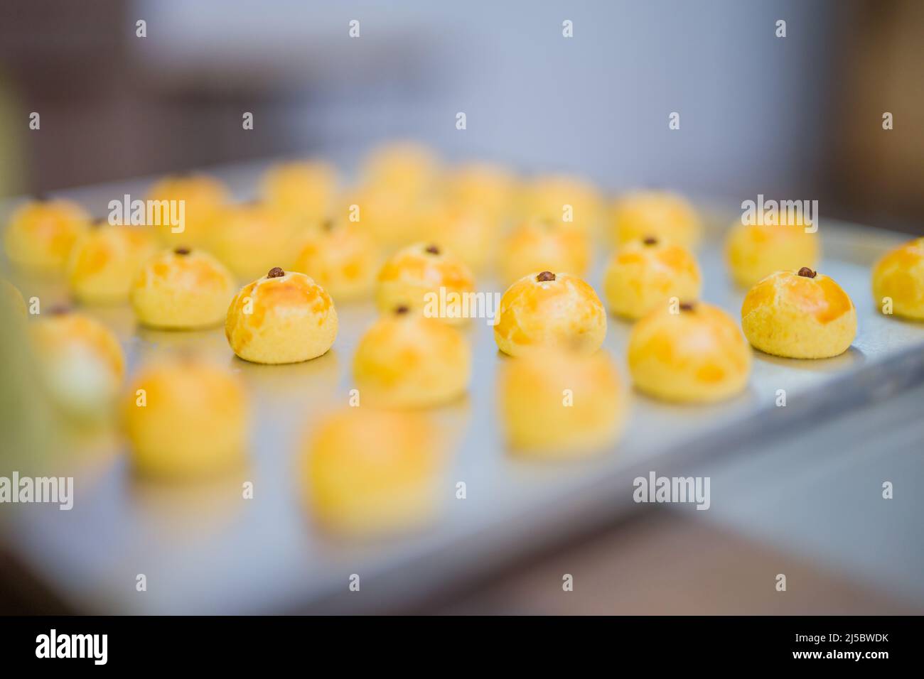 nastar cake tart on a tray. pineapple cookies of indonesian food Stock ...