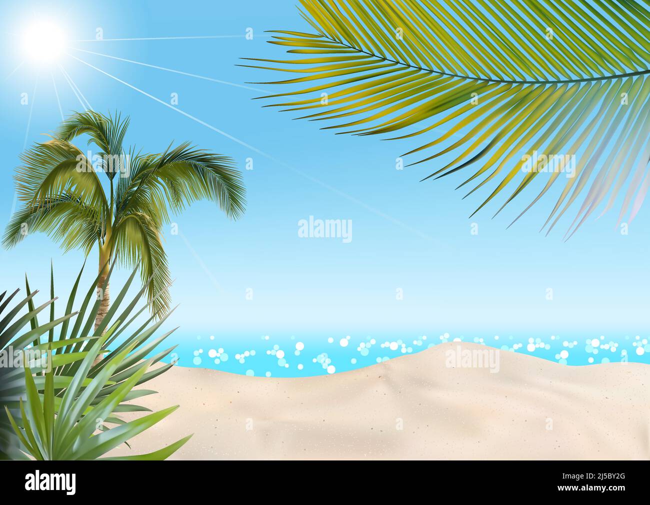 Seaside resort bathing Stock Vector Images - Alamy