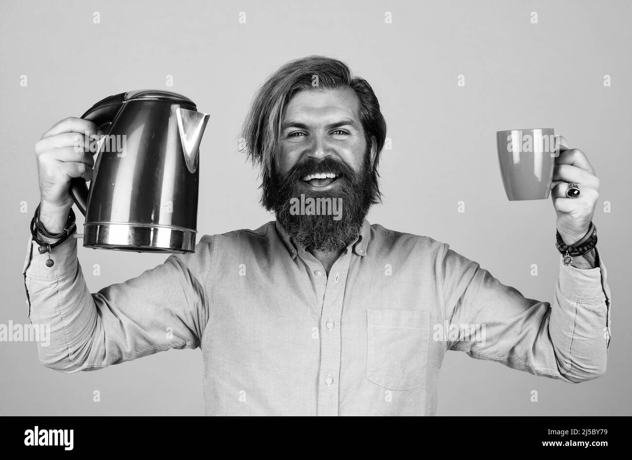 Shop assistant male Black and White Stock Photos & Images - Alamy