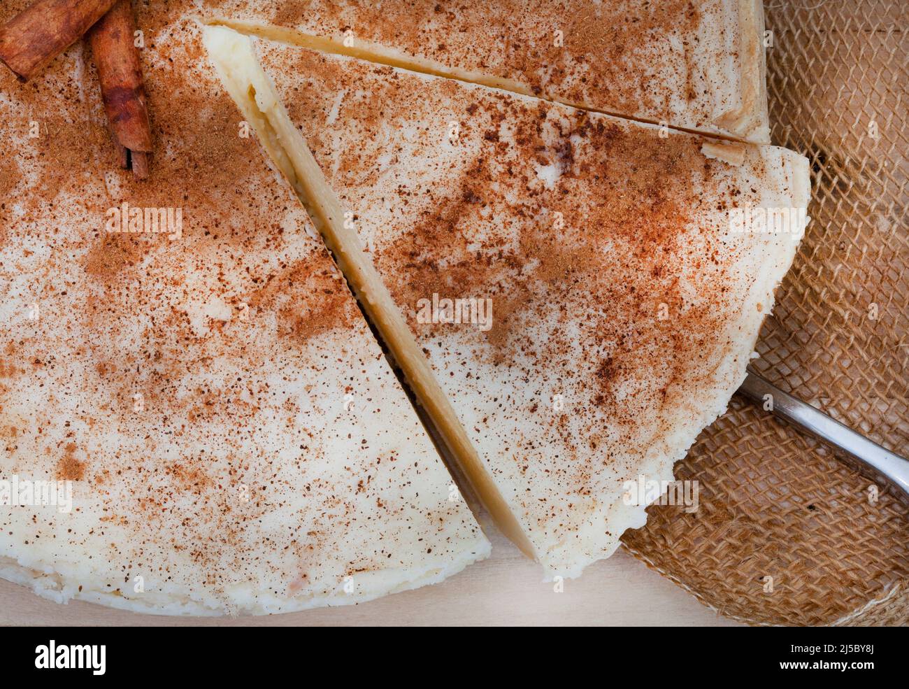 baked milk tart. a baked version of traditional South African milk tart ...