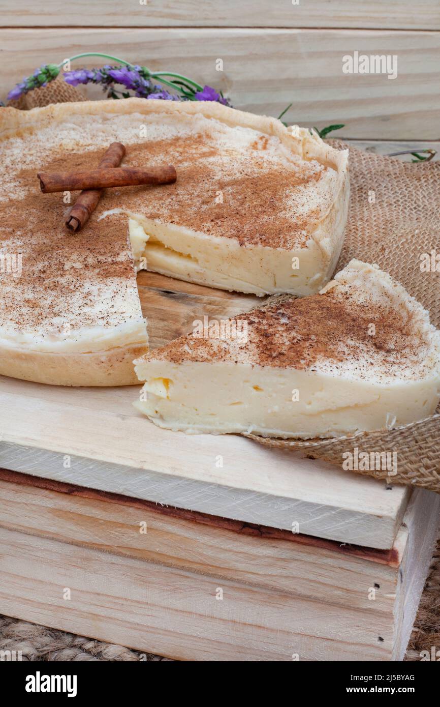 baked milk tart. a baked version of traditional South African milk tart ...
