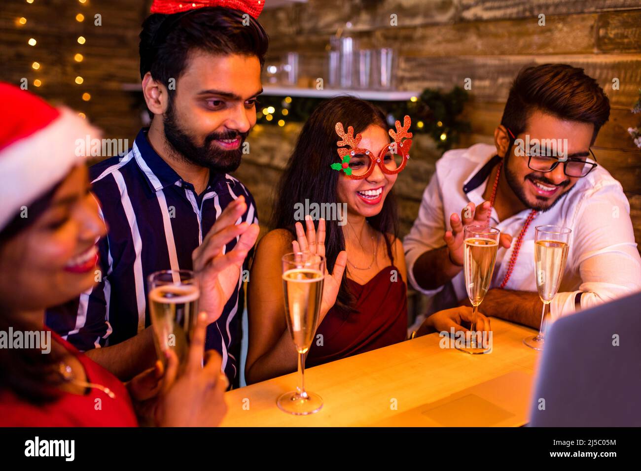 guest spend holiday quarantine together, welcome at new year Christmas ...