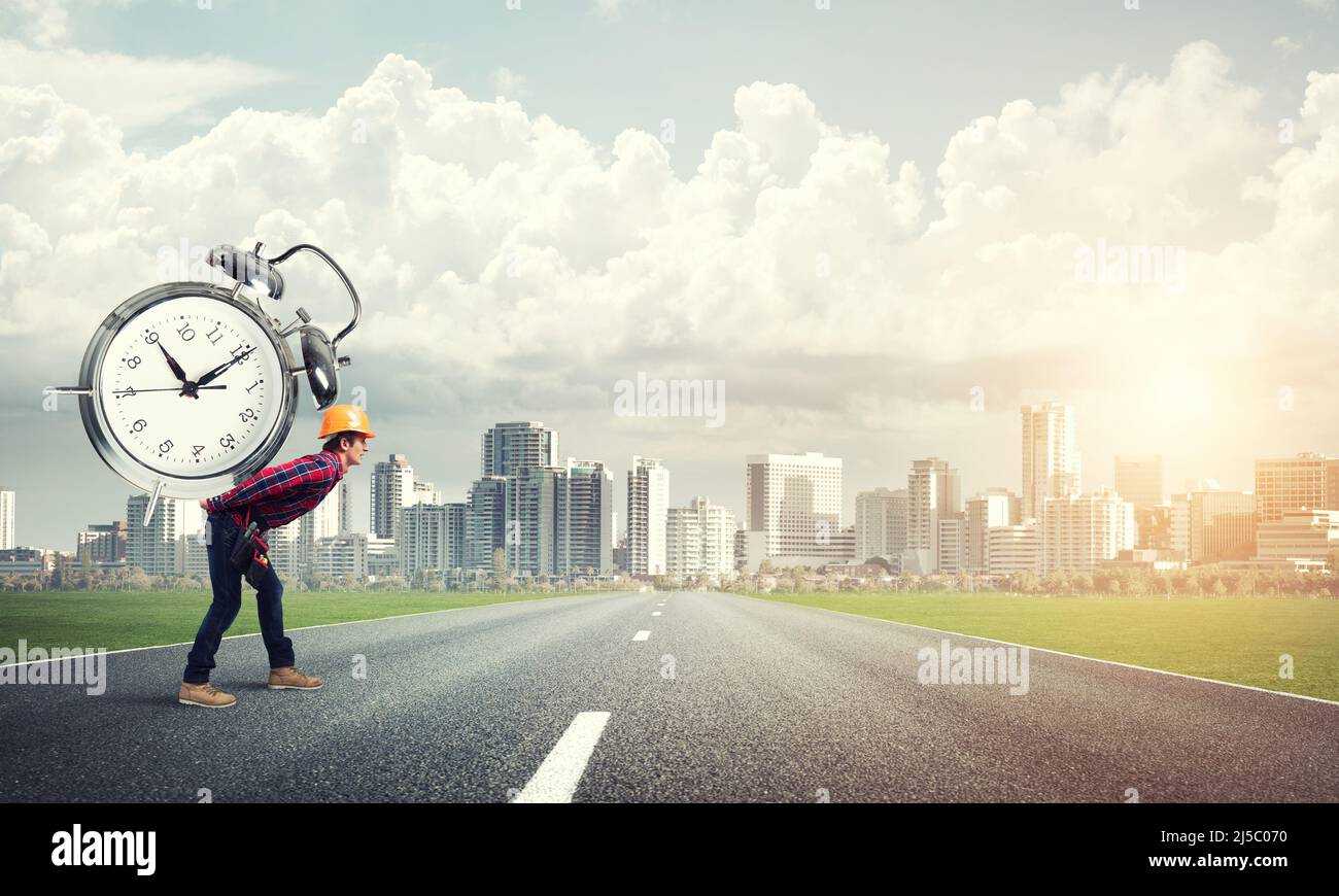 Construction contract deadline Stock Photo - Alamy