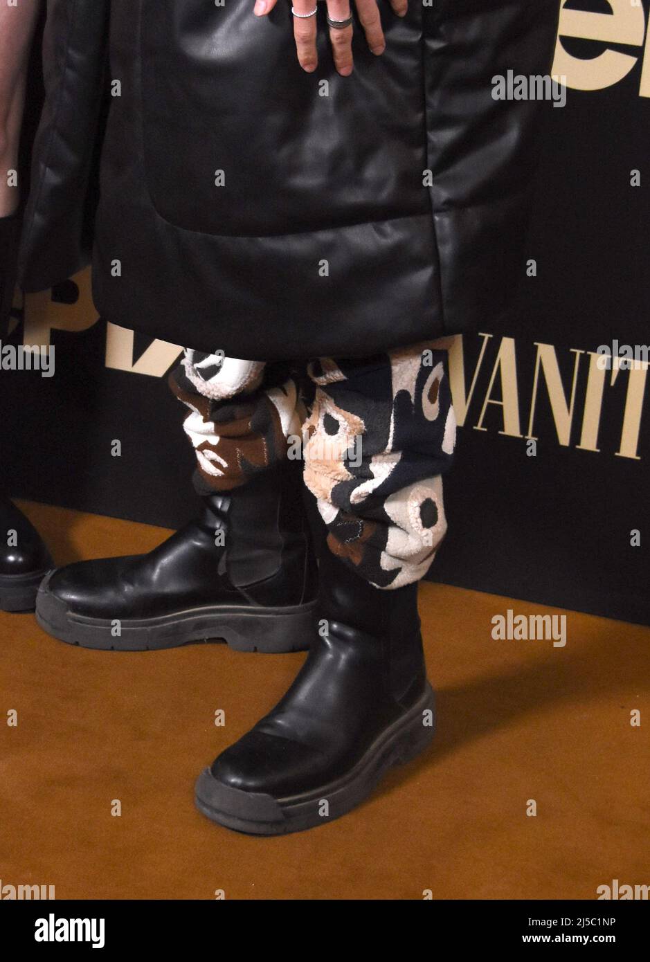 Los Angeles, California, USA 21st April 2022 Actor Lucas Machado, shoe ...