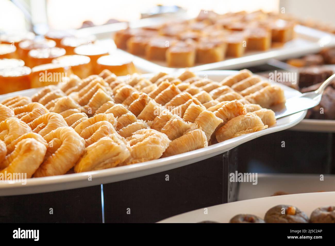 Baklava - is a layered pastry dessert made of filo pastry, filled with ...