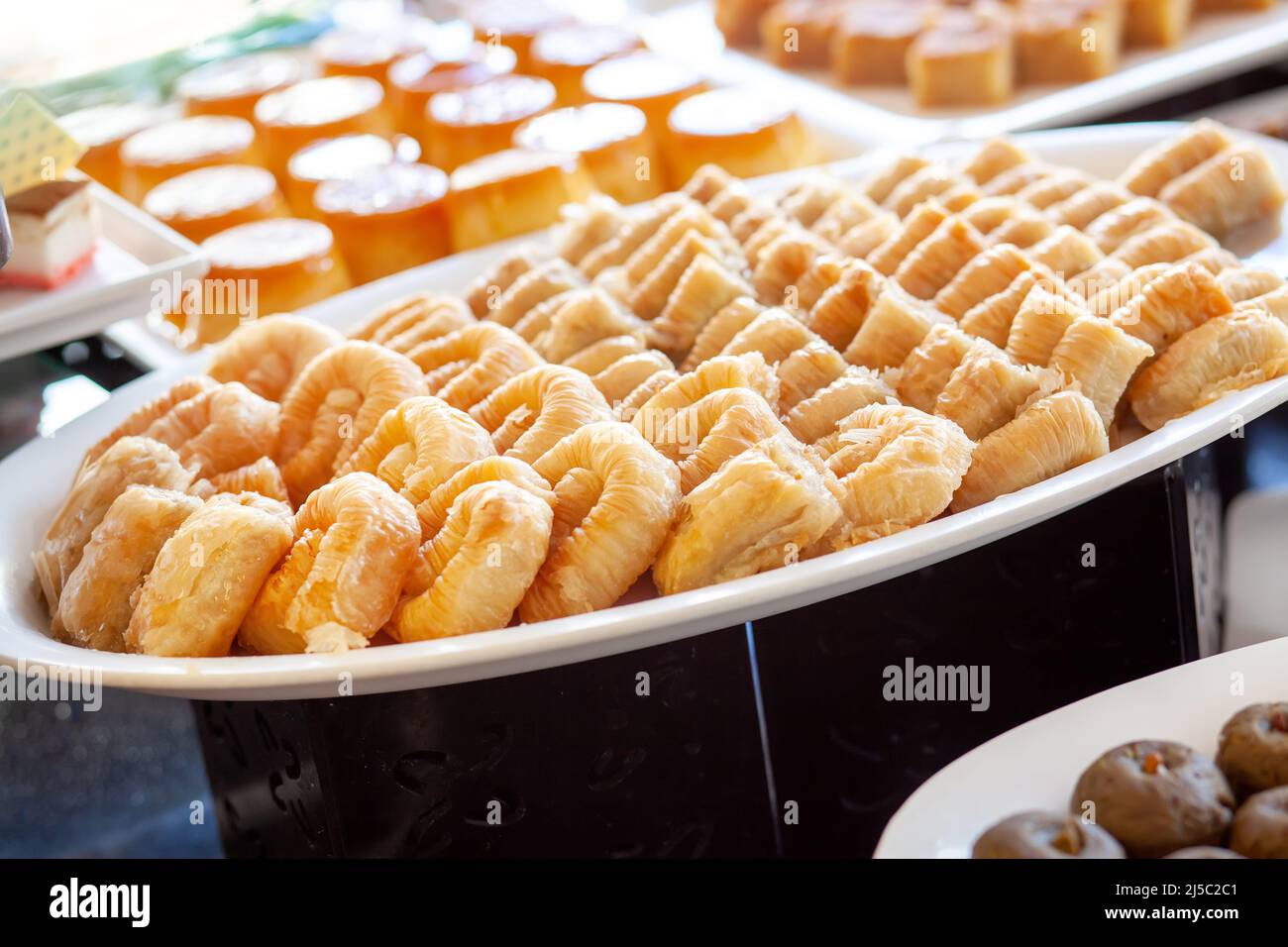 Baklava - is a layered pastry dessert made of filo pastry, filled with ...