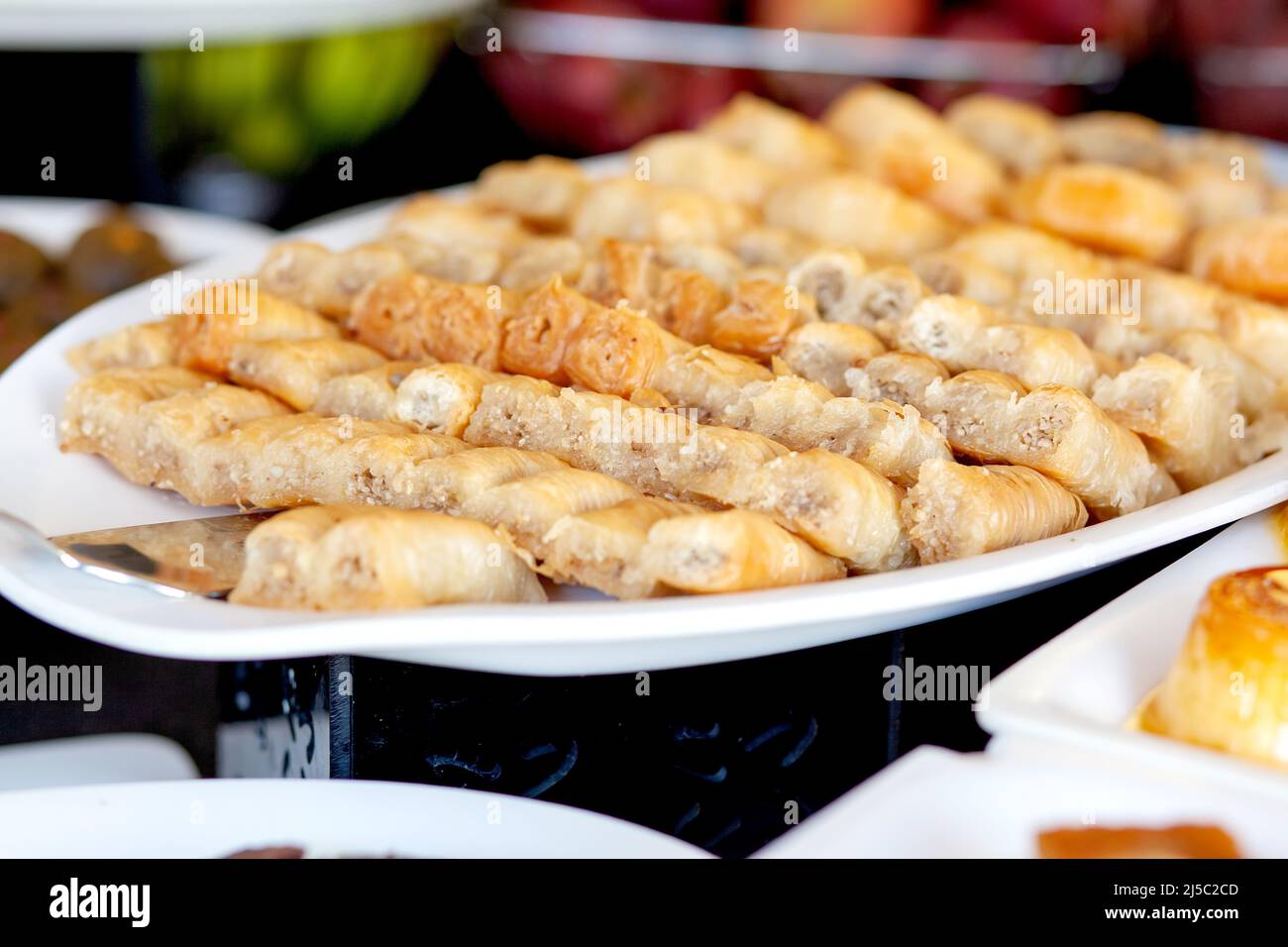 Baklava - is a layered pastry dessert made of filo pastry, filled with ...