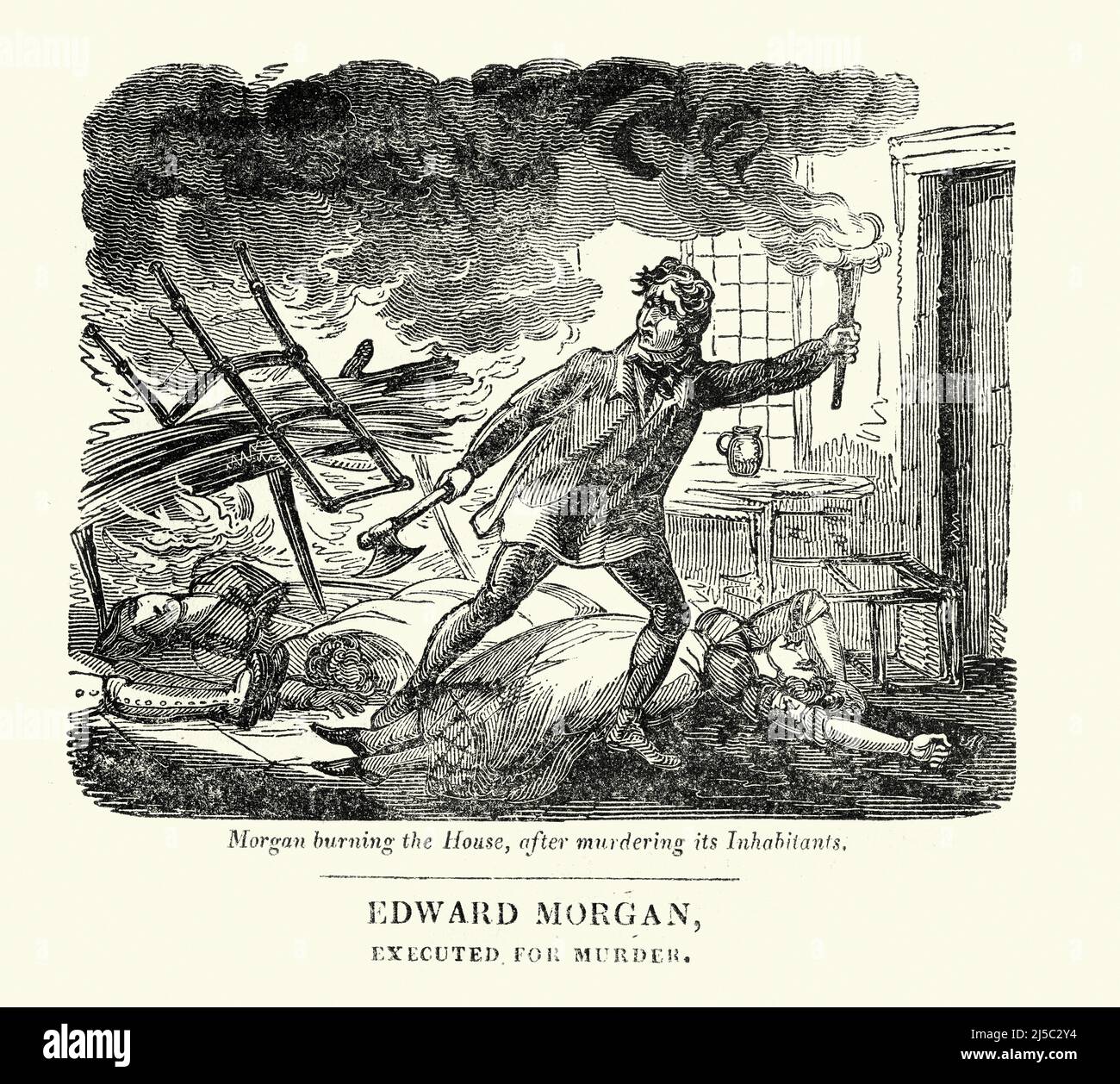 Vintage illustration, Scene from The Newgate Calendar, Edward Morgan ...