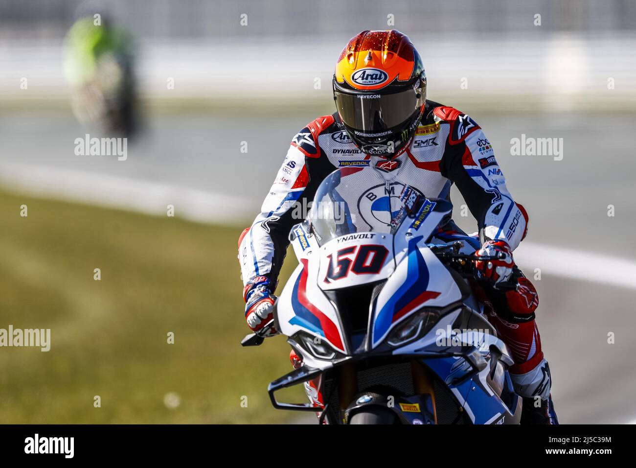 ASSEN - Michael van der Mark (NED) on his BMW during free practice for ...