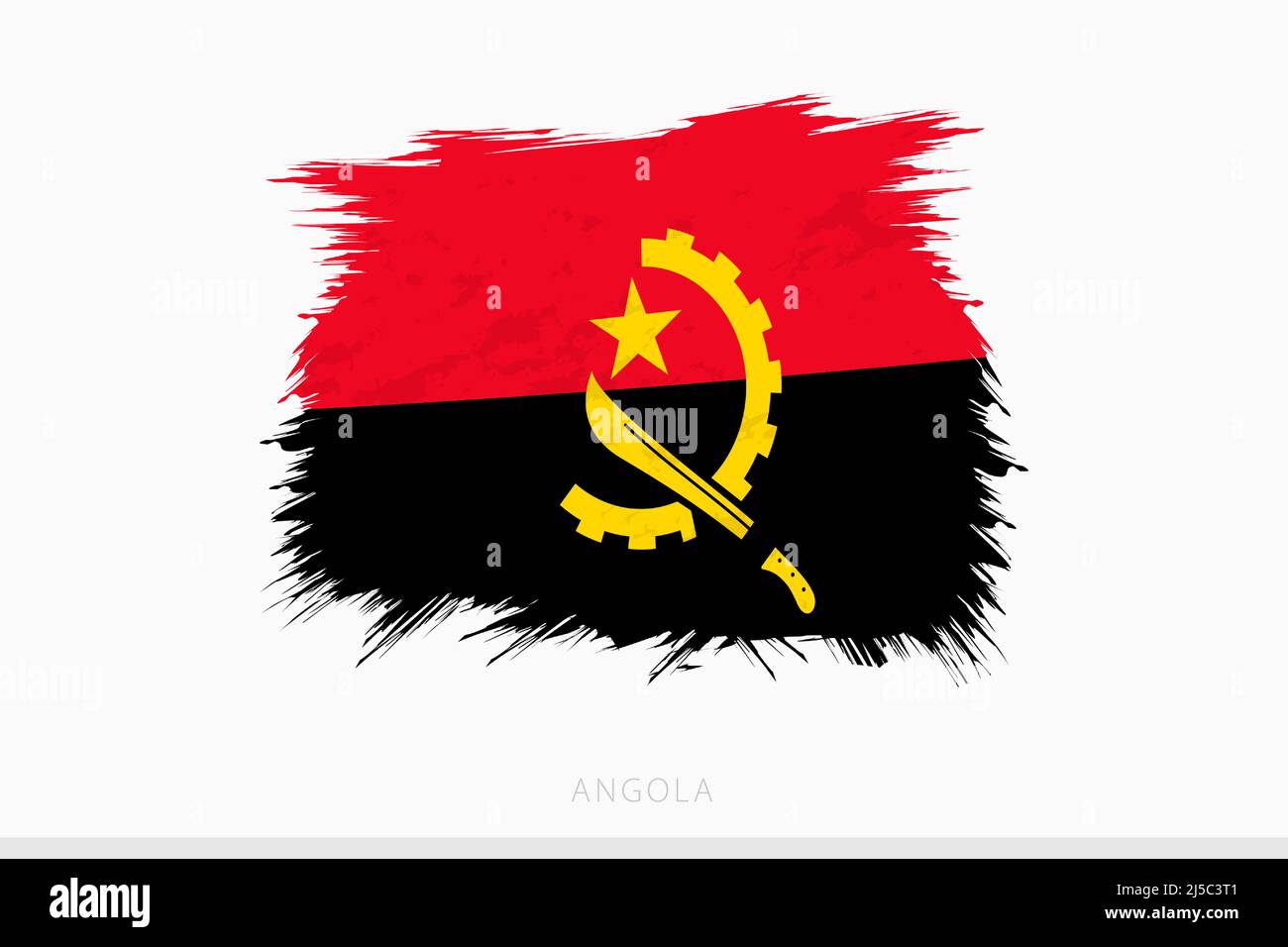 Angola red square grunge Stock Vector Images - Alamy