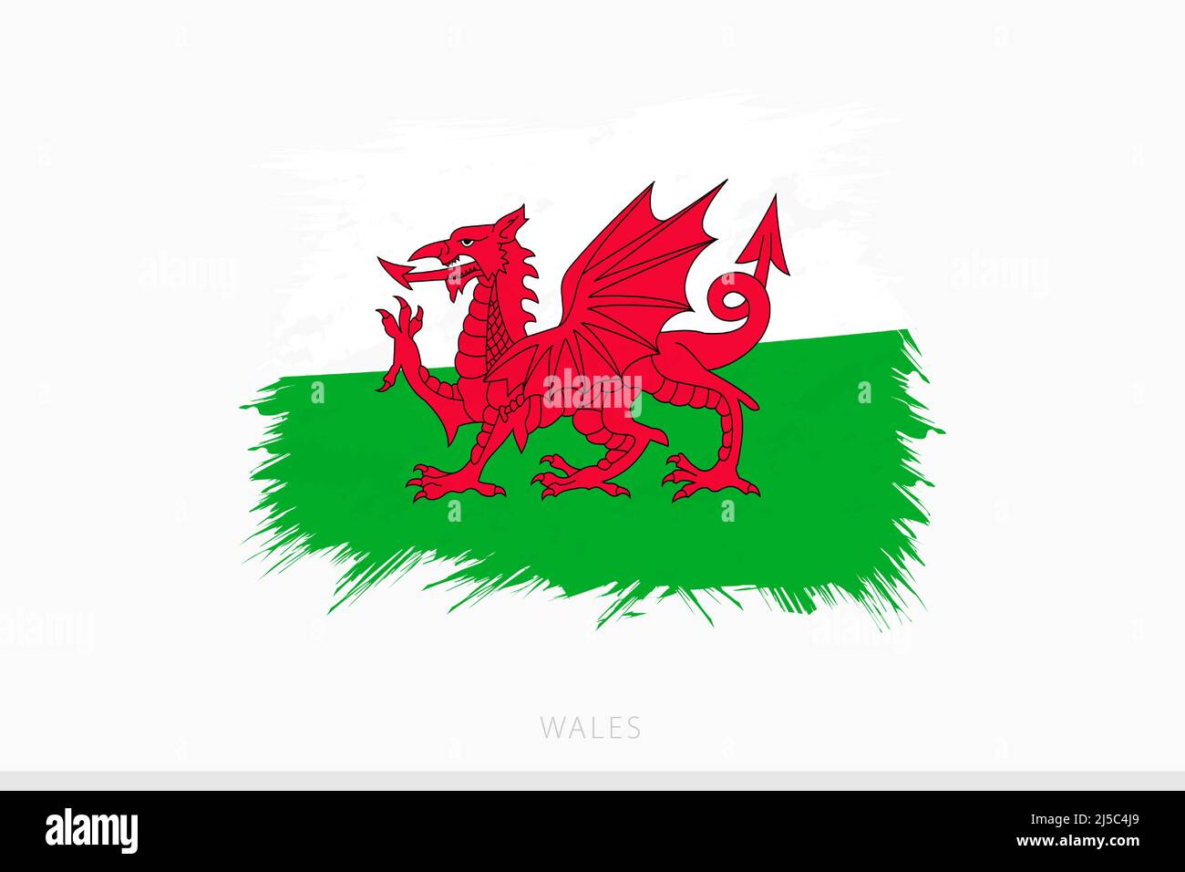 Welsh dragon welsh national flag Stock Vector Images - Alamy