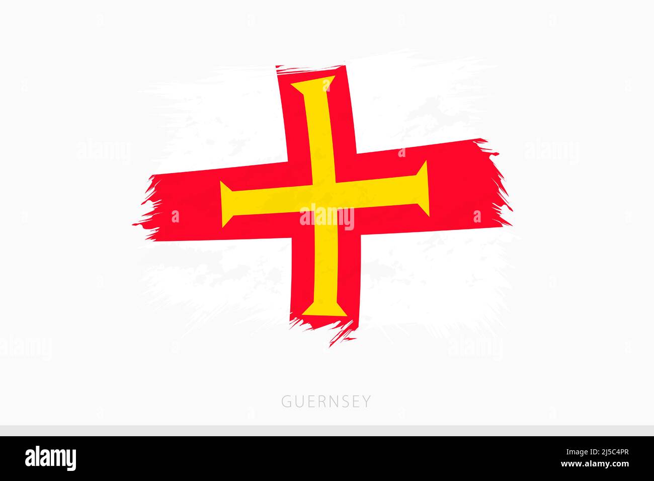 Grunge flag of Guernsey, vector abstract grunge brushed flag of ...
