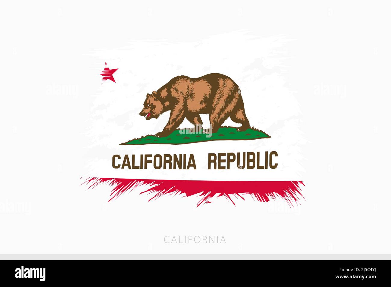 Grizzly Bear Flag