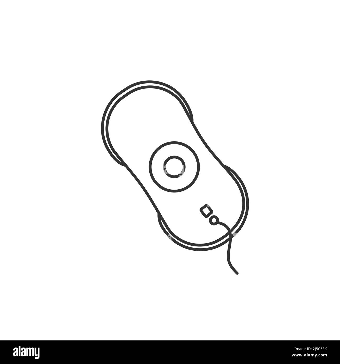 Window cleaning robot line icon vector. Smart household appliance ...