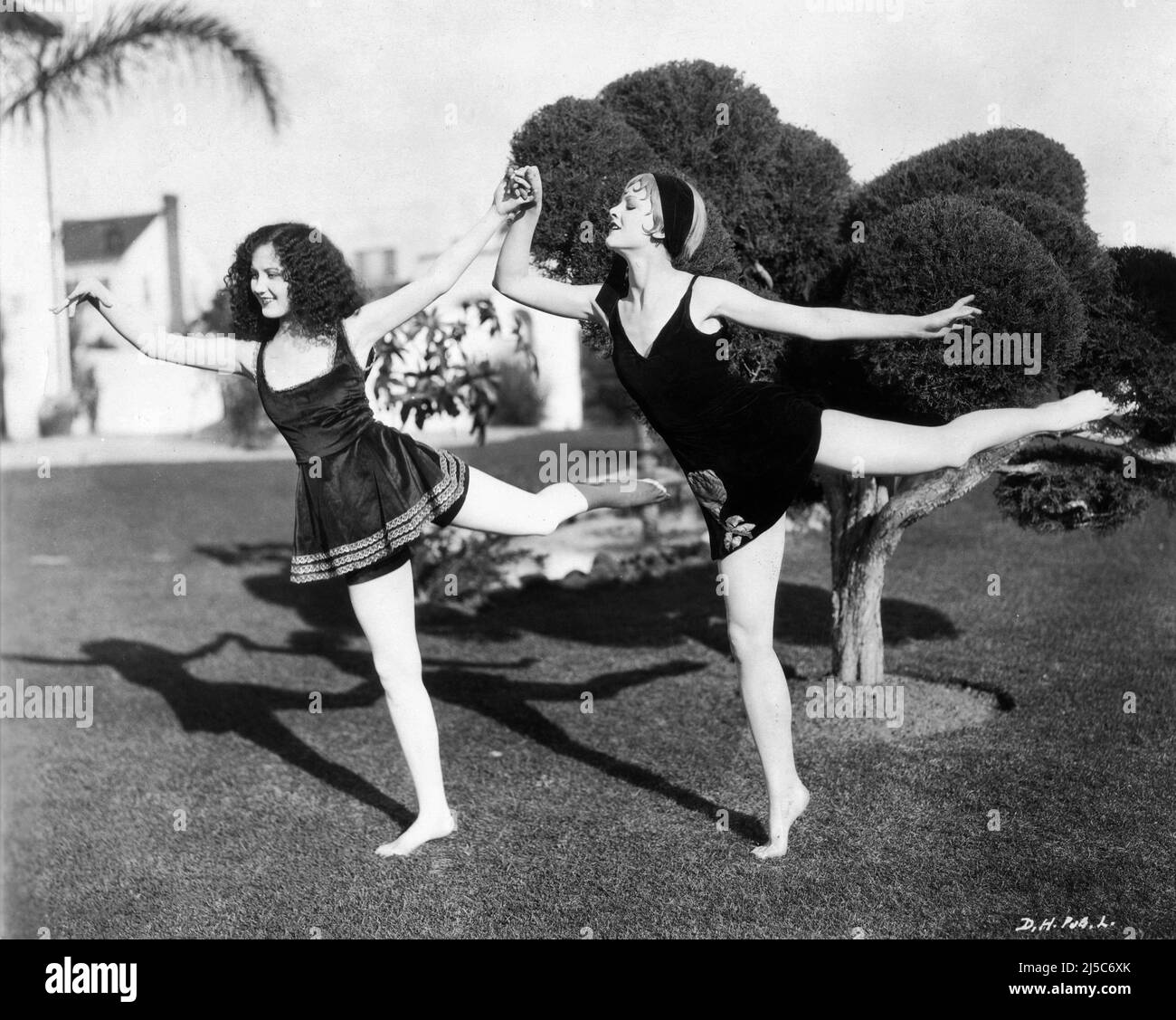 Young Contract Players DORIS HILL and MYRNA LOY in early 1926 dancing ...