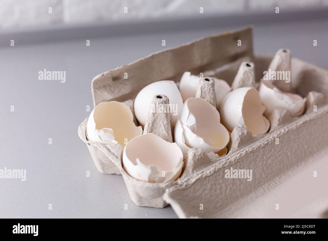 Eggshell. Colorful hen's eggs. White and Brown Eggshells isolated on ...