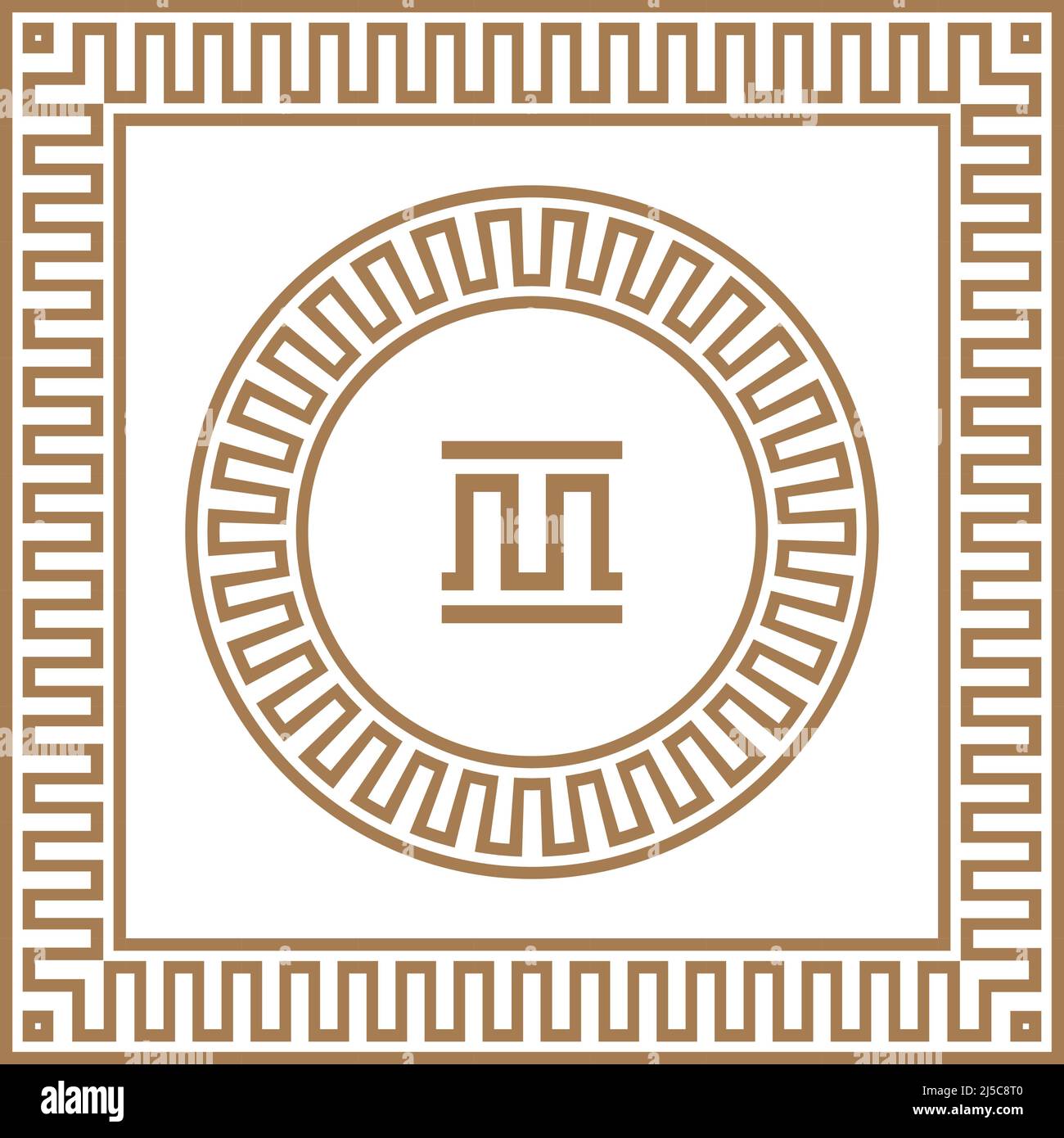 Ancient Greek frames patterns, set of antique borders from Greece Stock ...