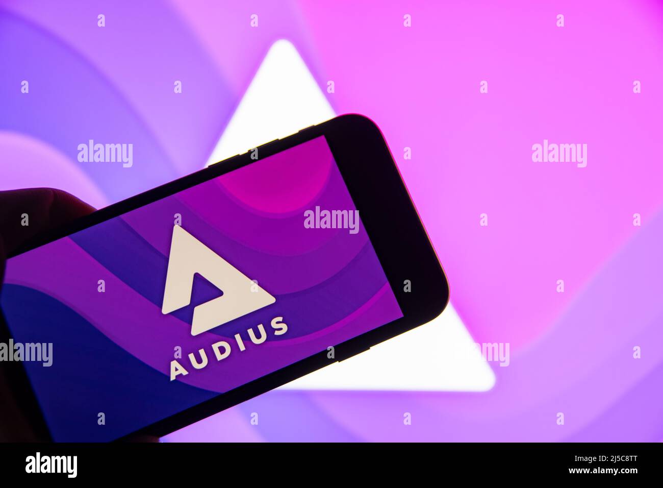 Rheinbach, Germany 21 April 2022, The logo of the cryptocurrency ...