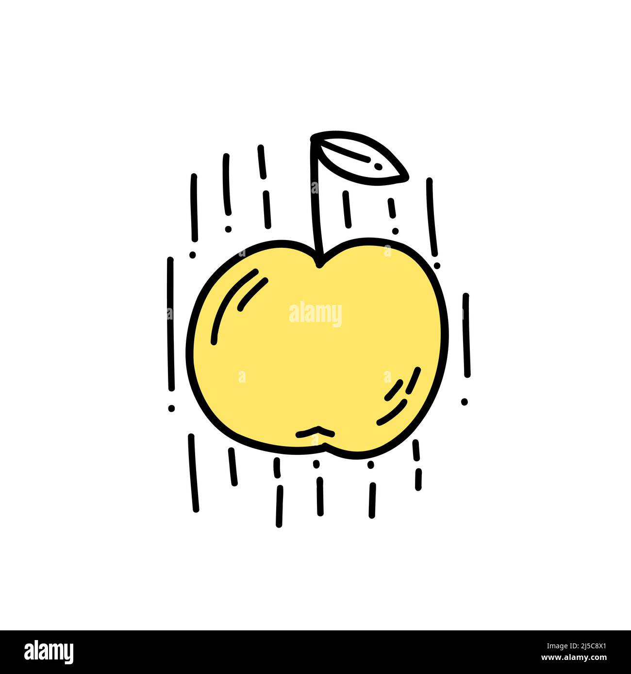 Apple shape cartoon hi-res stock photography and images - Alamy