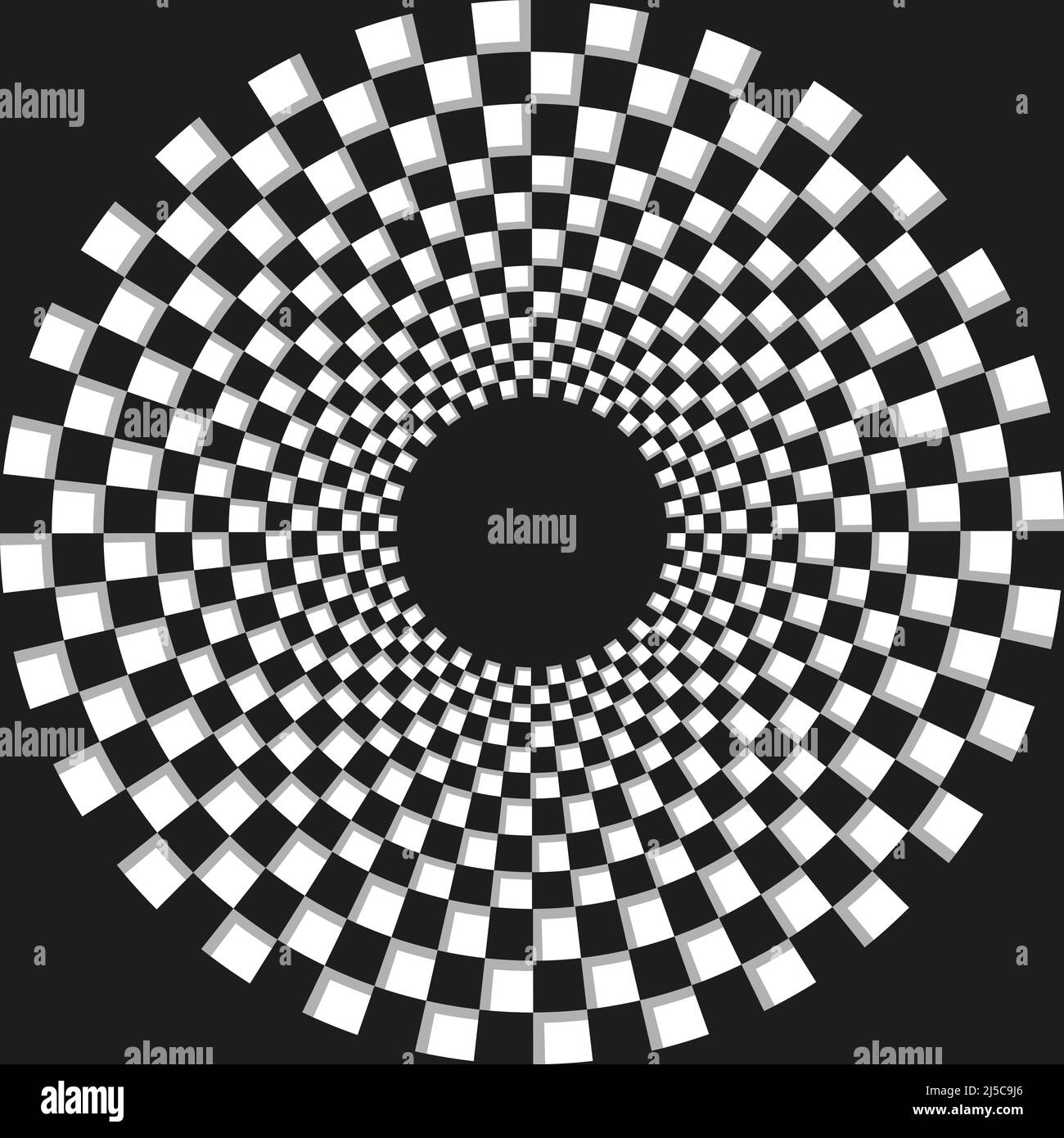 Abstract black and white chess frame pattern, sport or cinema border ...