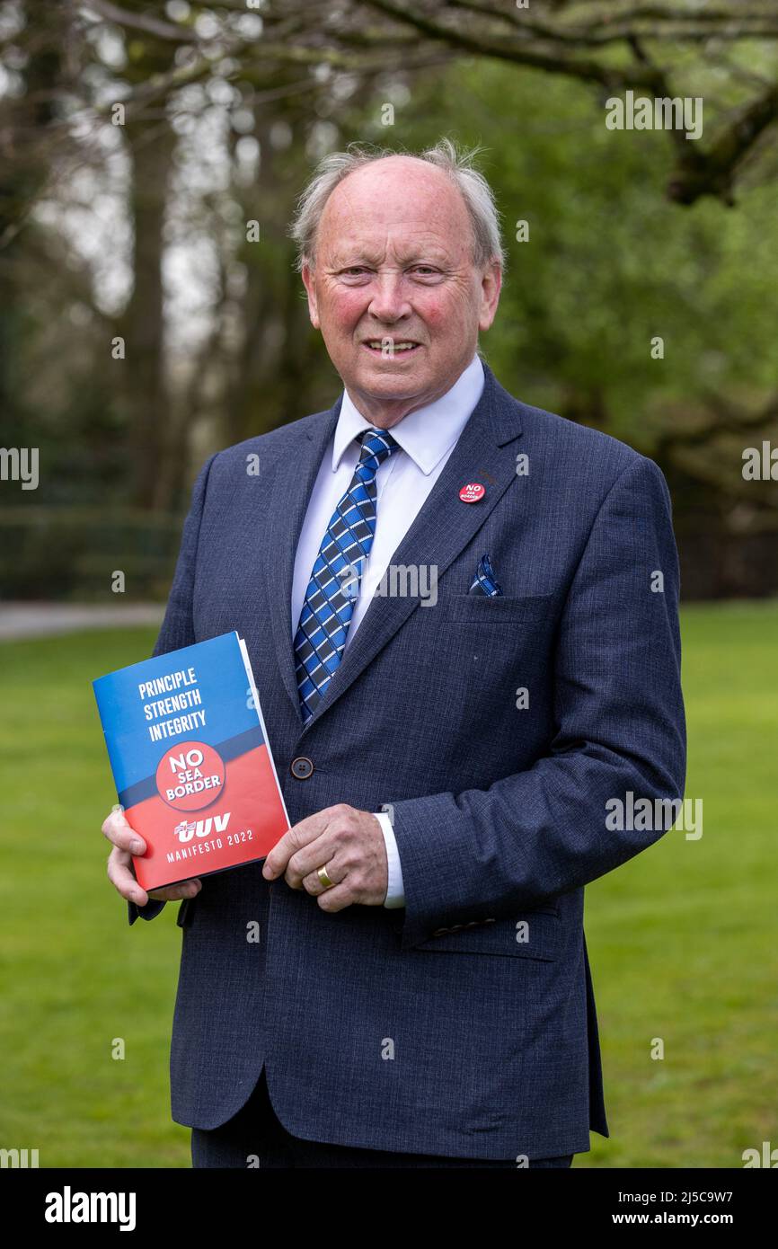 TUV party leader Jim Allister during the party manifesto launch at the ...