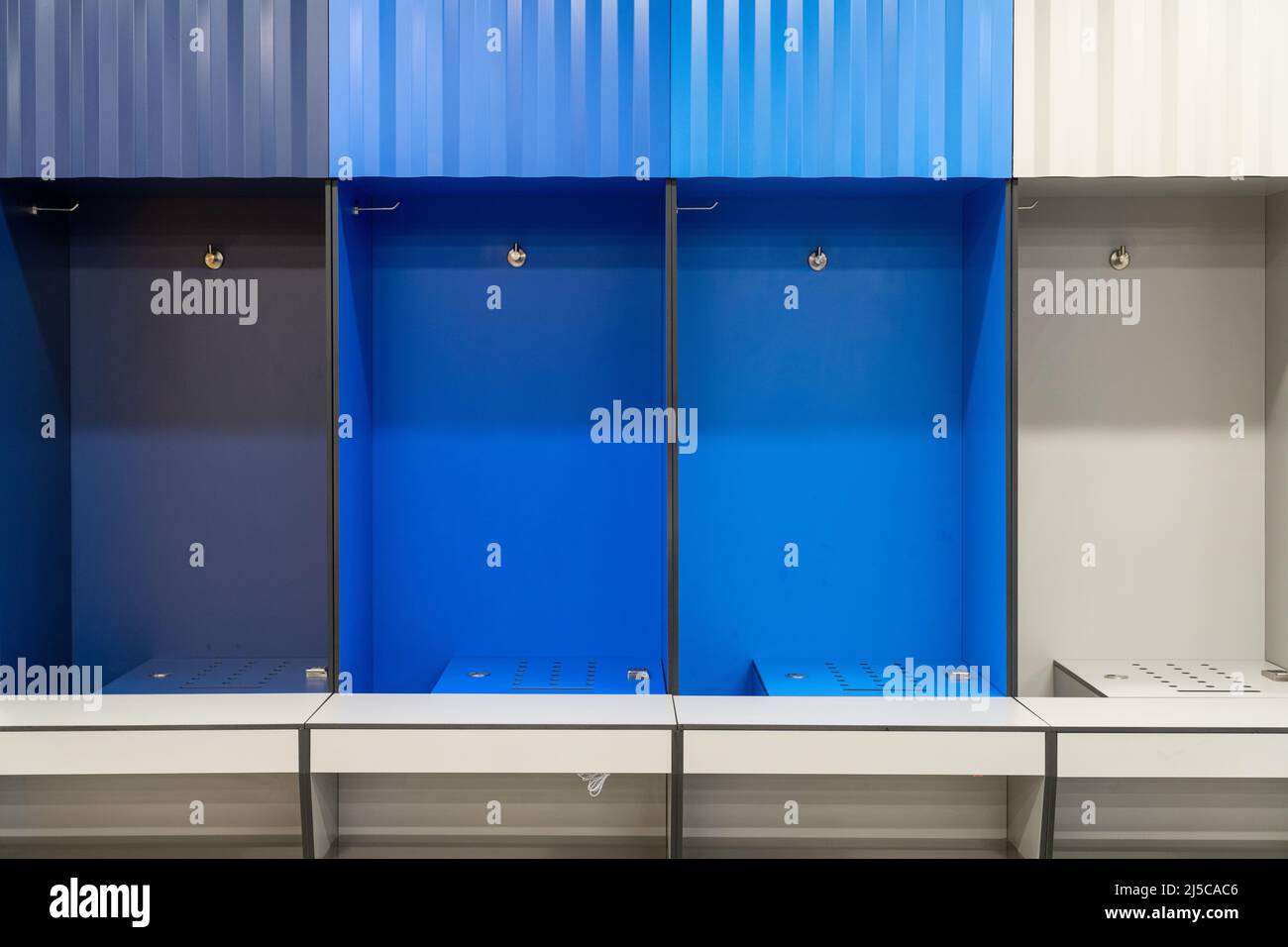 Teams changing rooms at Stadium 974 - one of the 8 venues for FIFA ...