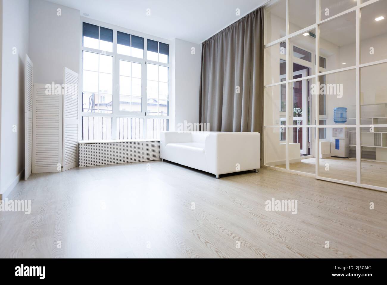 office corridor door glass partitions room business Stock Photo - Alamy