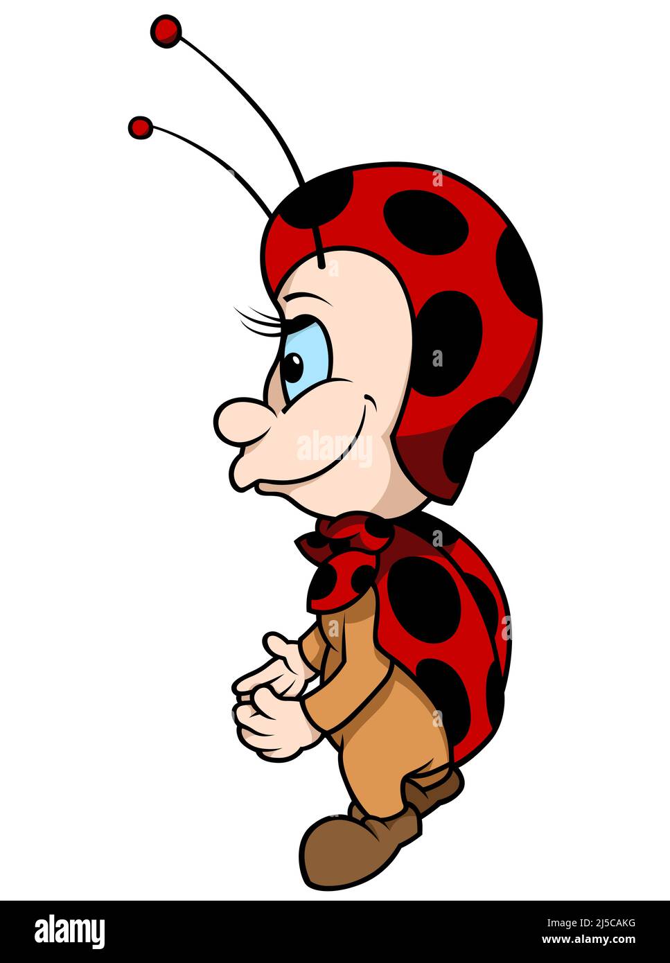 Ladybug side view Stock Vector Images - Alamy