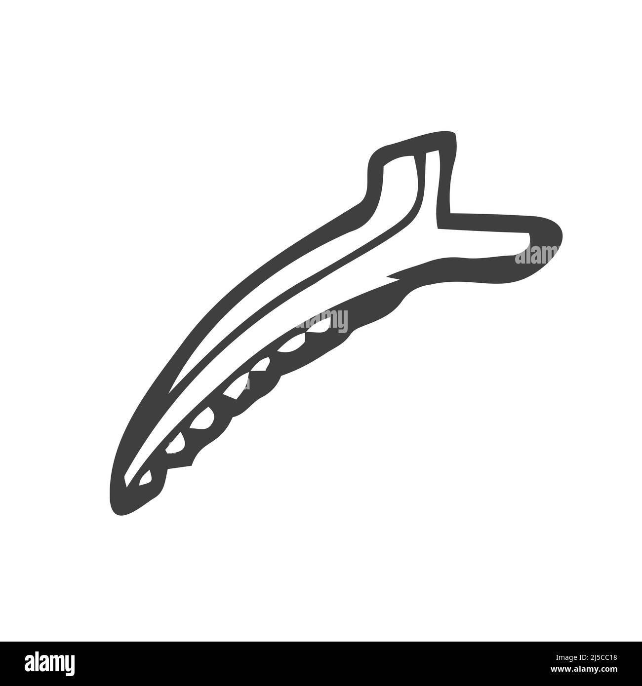 vector illustration hairpin, hair clip Stock Vector Image & Art - Alamy