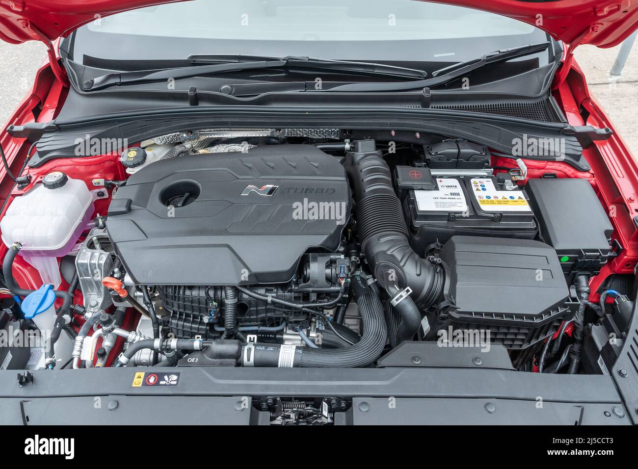 Hong Kong, China Jan 25 , 2022 : Hyundai i30N 2022 Engine Jan 25 2022 ...