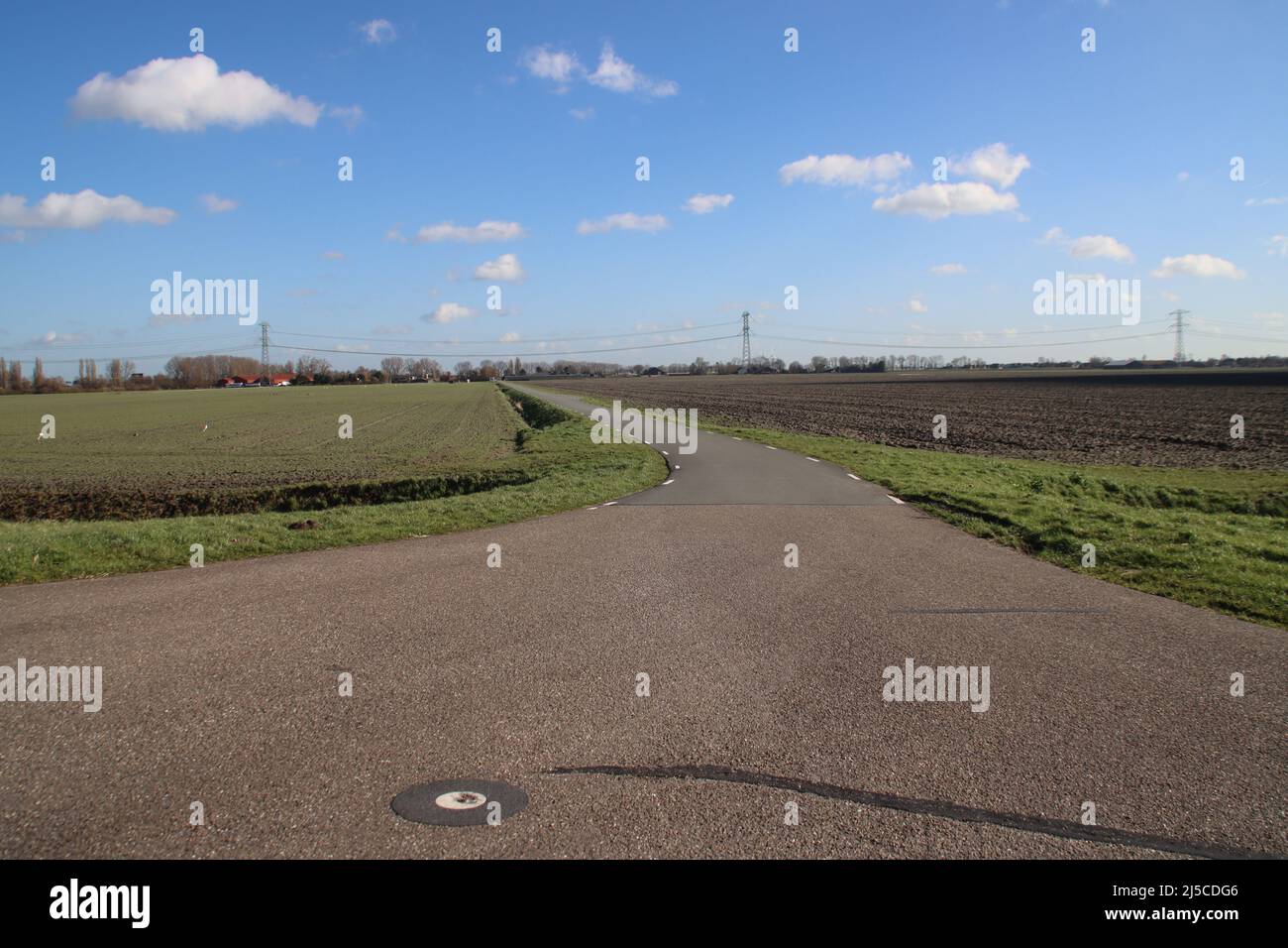 The Eendragtspolder polder area in Zuidplas (Zevenhuizen Stock Photo ...
