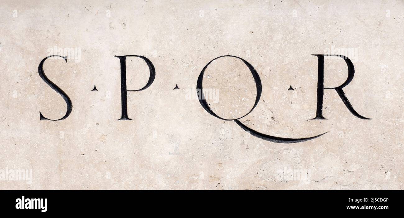 Spqr senate and people of rome hi-res stock photography and images - Alamy