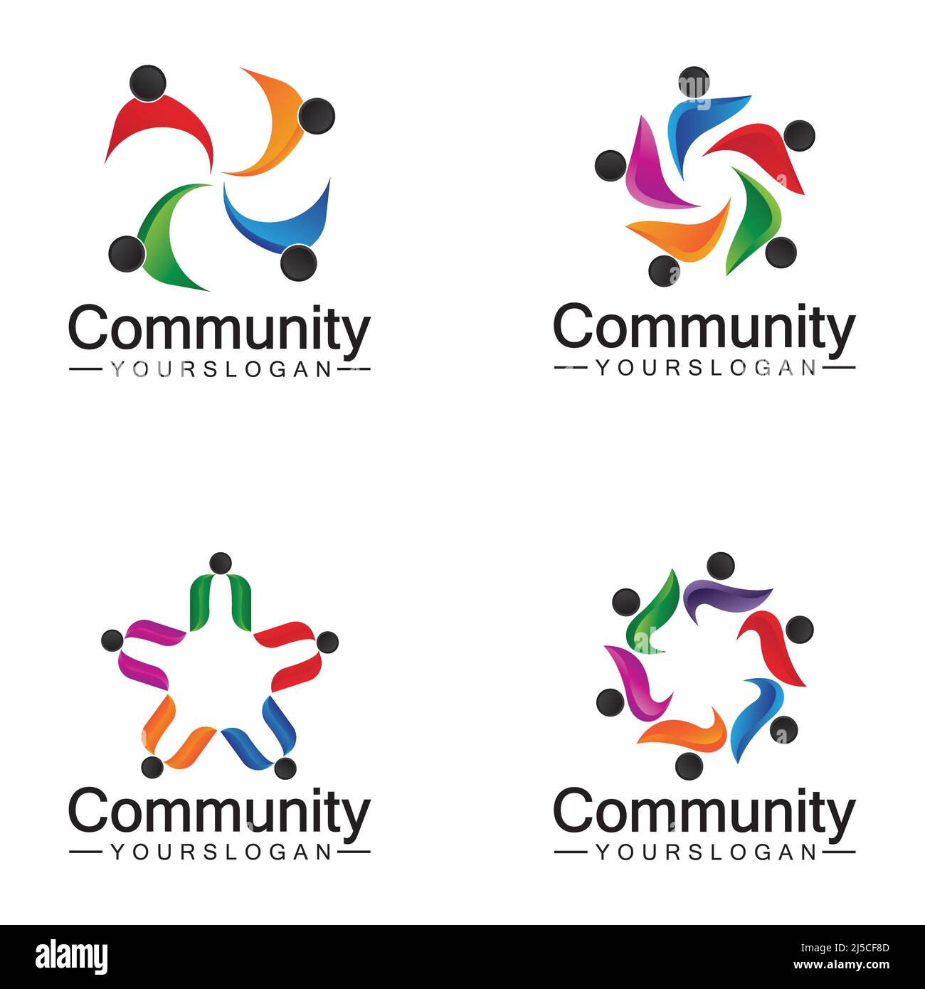 Community Logo Design Template for Teams or Groups.network and social ...