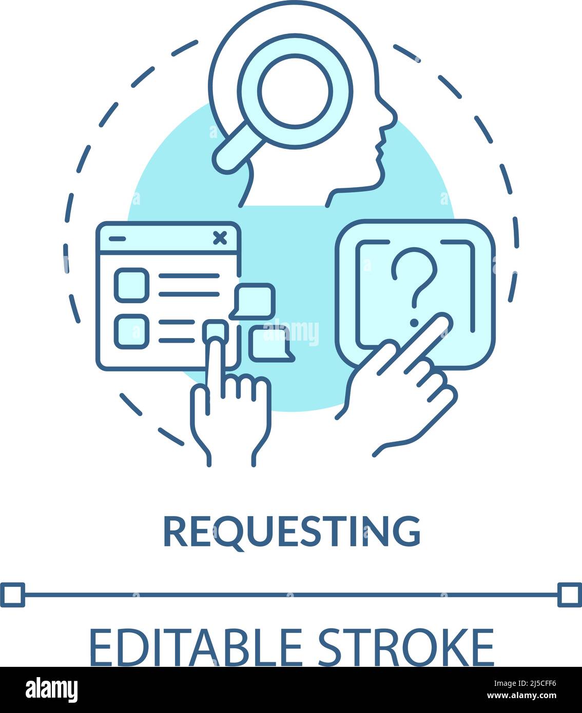 Requesting information Stock Vector Images - Alamy