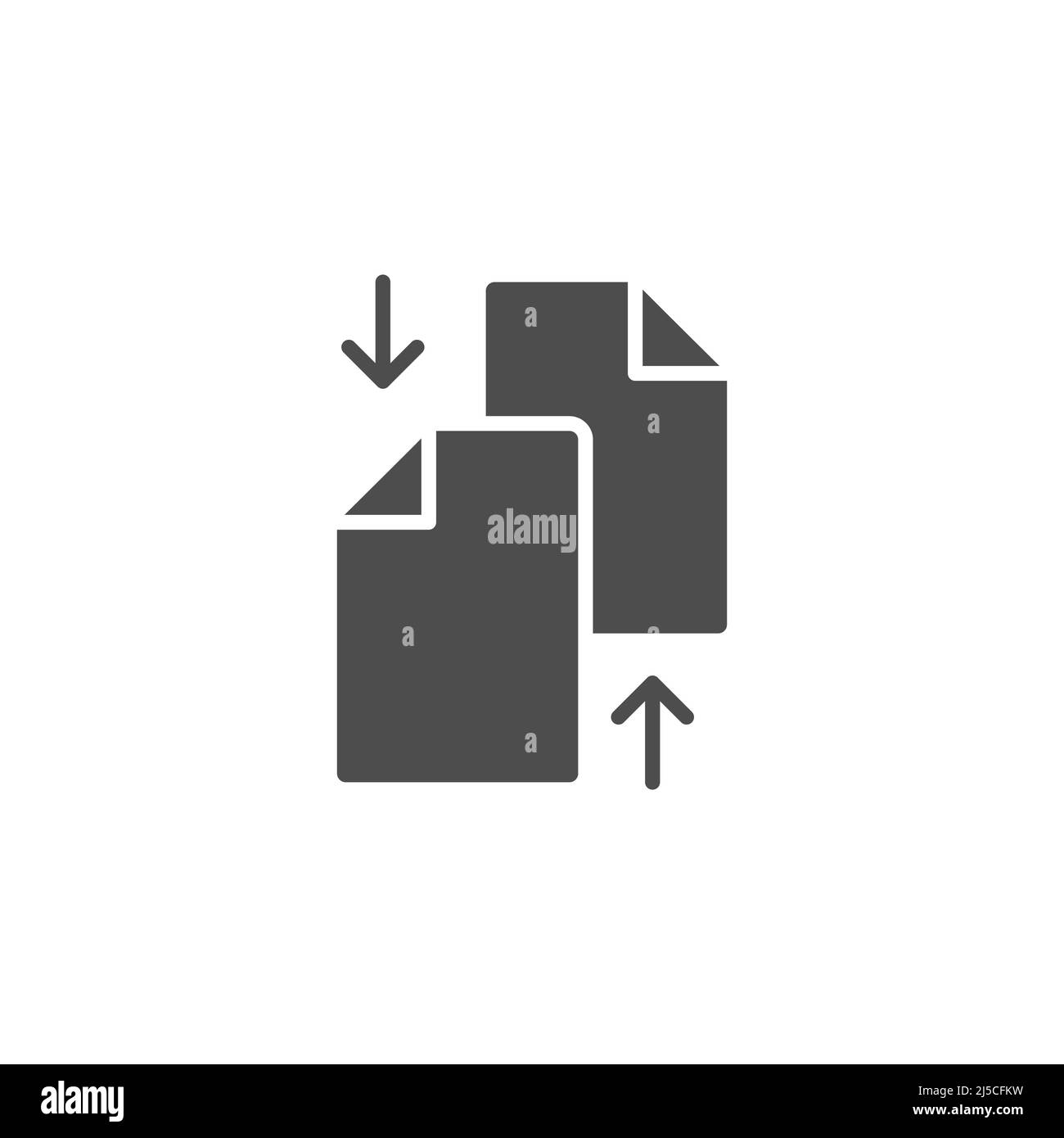 Transfer files glyph icon, glyph vector sign, linear style pictogram ...