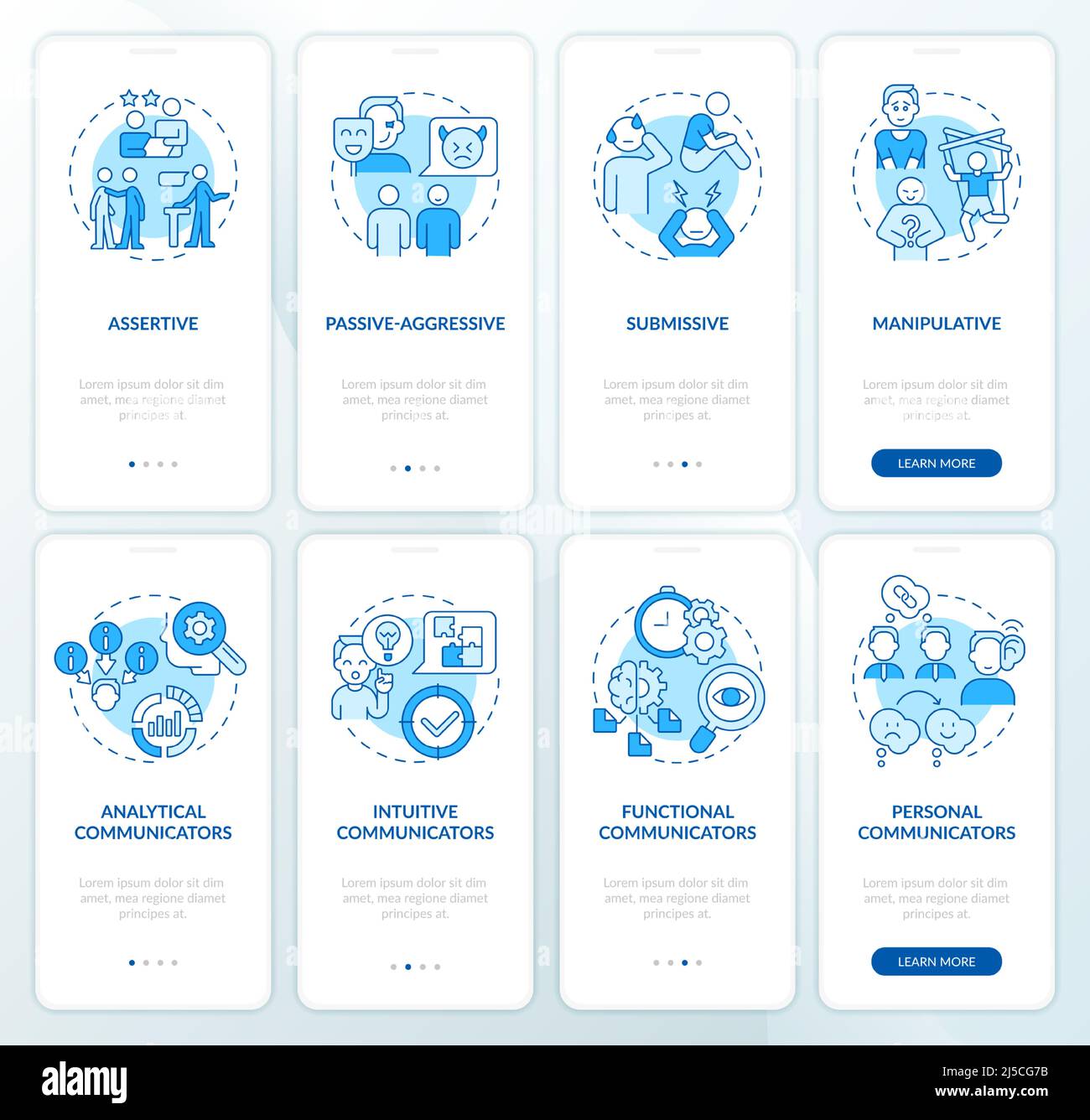 Communication styles infographic hi-res stock photography and images ...