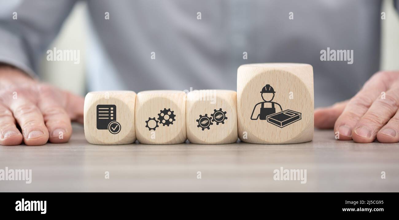 Wooden blocks with symbol of continuing education concept Stock Photo ...