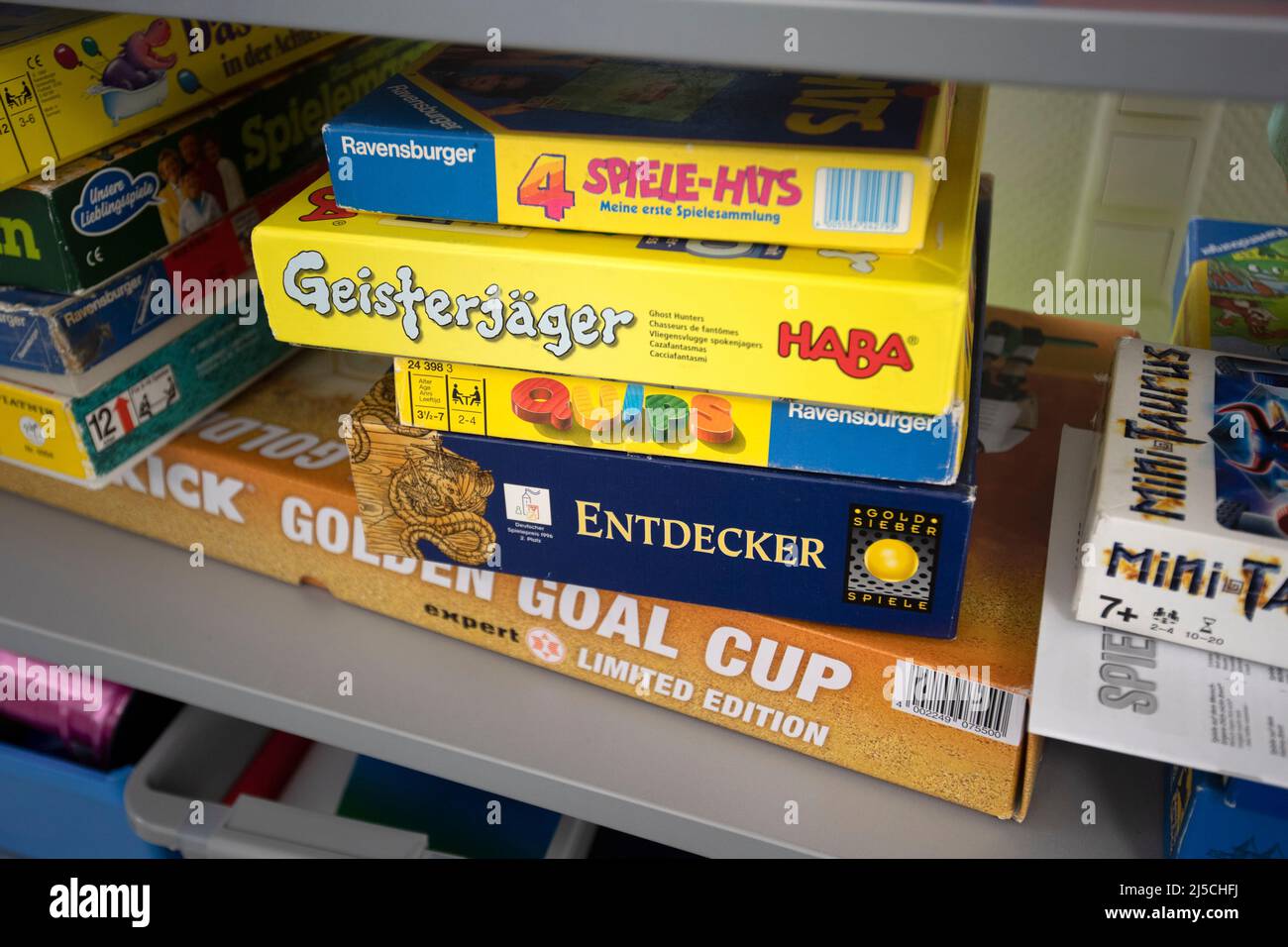 Parlor games, board games, game collections in a meeting center ...