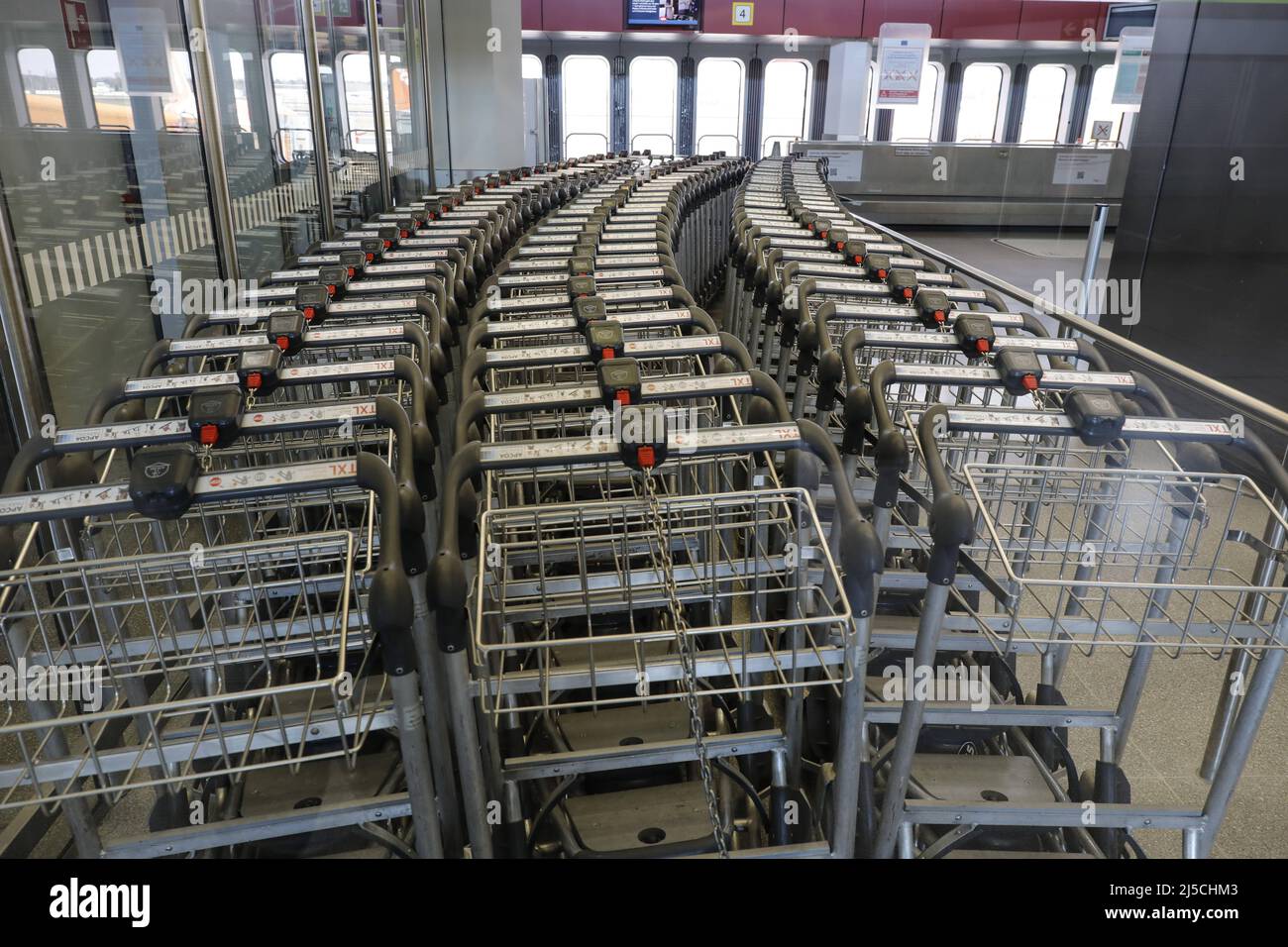 A ghostly empty Berlin Tegel Airport. Passenger traffic has plummeted ...