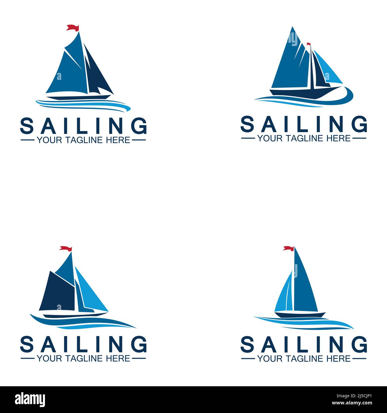 Sailing boat logo Template vector Stock Vector Image & Art - Alamy