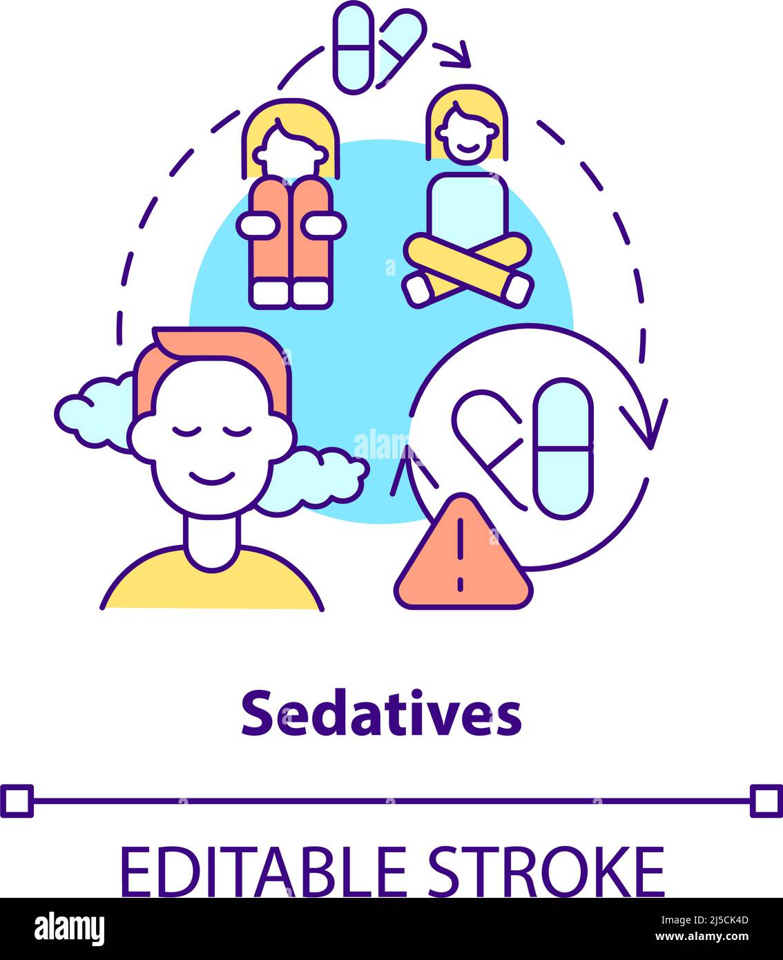 Sedatives concept icon Stock Vector Image & Art - Alamy