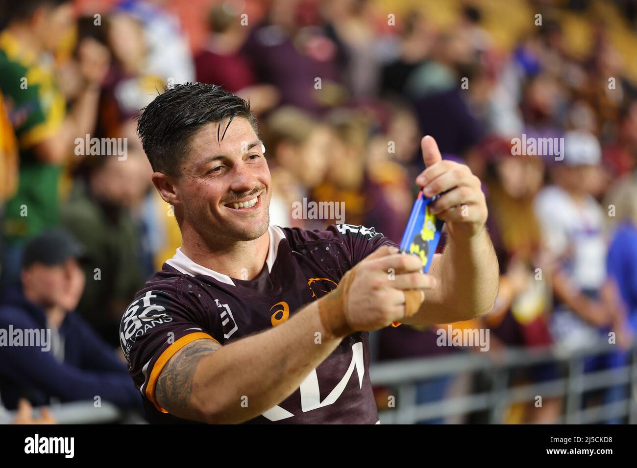 Brisbane broncos fans australia hi-res stock photography and images - Alamy