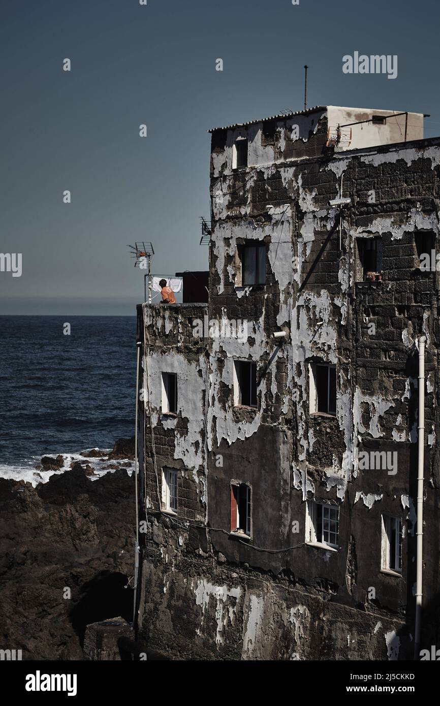 An old sea-lined building on the Punta Brava promenade | An old sea ...