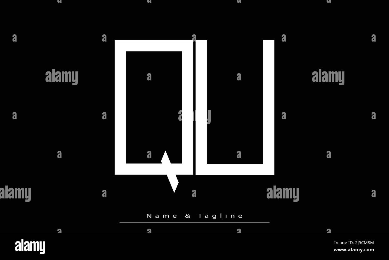 Alphabet letters Initials Monogram logo QU , UQ Stock Vector Image ...