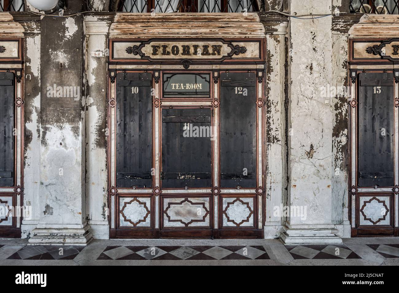 The famous Café Florian, like many other restaurants and stores in ...