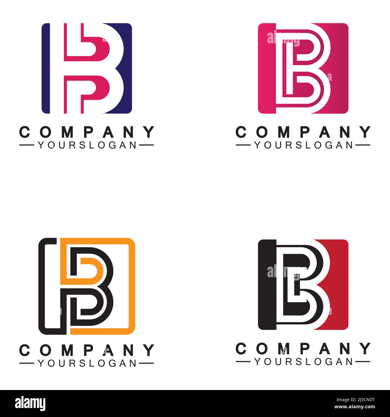 letter B logo vector, letter B business logo,Modern unique creative B ...